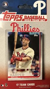 philadelphia phillies 2019 topps factory sealed special edition 18 card team set with the first phillies card of bryce harper plus rhys hoskins and others