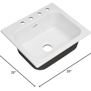 American Standard 77SB25224.308 Kitchen-Sinks, 4 Holes