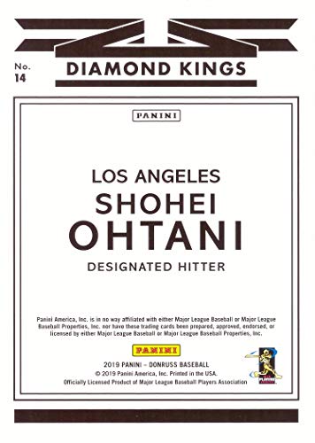 2019 Panini Donruss Diamond Kings #14 Shohei Ohtani Baseball Card