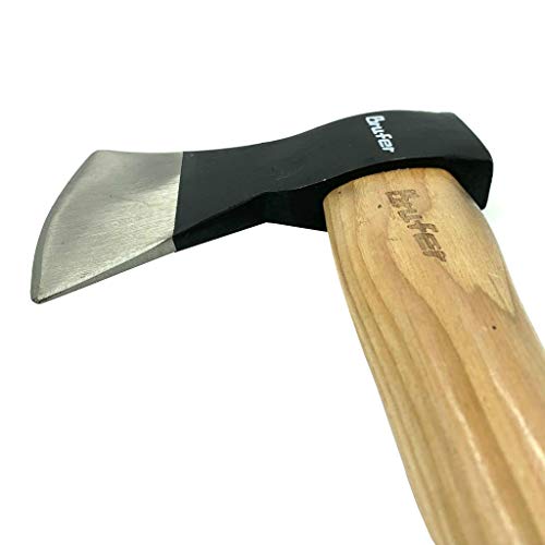 BRUFER 203651-3 Hatchet Axe with Genuine Hickory Wood Handle 600g 21oz