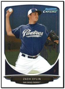 2013 bowman chrome mini #123 zach eflin san diego padres mlb baseball card nm-mt