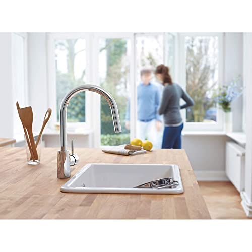 GROHE 3134910E Concetto Eco-Friendly Pull-down Bar Kitchen Faucet with sprayer Chrome