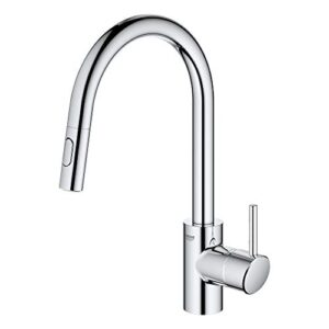 GROHE 3134910E Concetto Eco-Friendly Pull-down Bar Kitchen Faucet with sprayer Chrome