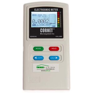 new improved emrss cornet plus ed88t trimode meter: rf/lf electrosmog field strength power meter with built-in gauss meter, electric field meter and frequency display