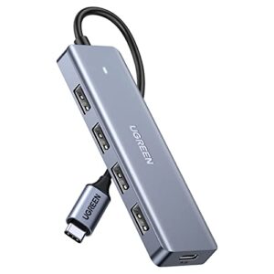 ugreen usb c hub 4 ports, usb c to usb hub with 4 usb 3.0, powered usb c splitter for laptop, macbook pro, imac, ipad pro, chromebook, dell xps, iphone 15/15 pro, galaxy s23, and more, 0.5ft