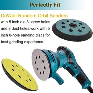 5 Inch Dia 8 Hole Sander Hook and Loop Replacement Sanding Pad For Makita BO5010, BO5030/K, BO5031K, BO5041K, XOB01Z Sander