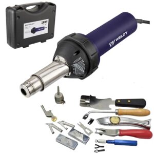 1600w hot air torch plastic welding gun welder pistol flooring tools flooring welding kit (heat gun with flooring tools)