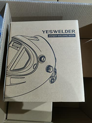 YESWELDER Large Viewing True Color Solar Powered Auto Darkening Welding Helmet with Side View, 4 Arc Sensor Wide Shade 4/5-9/9-13 Welder Mask for TIG MIG ARC Grinding Plasma LYG-Q800D-A