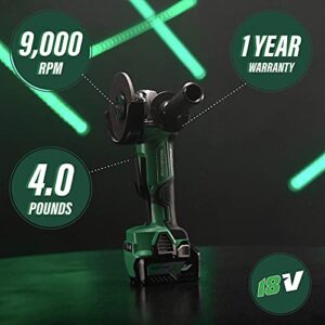 Metabo HPT 18V MultiVolt™ Cordless Angle Grinder | 4-1/2-Inch | Tool Only - No Battery | Paddle Switch | G18DBALQ4