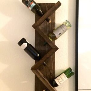 Zig Zag Wine Rack Wall Mounted