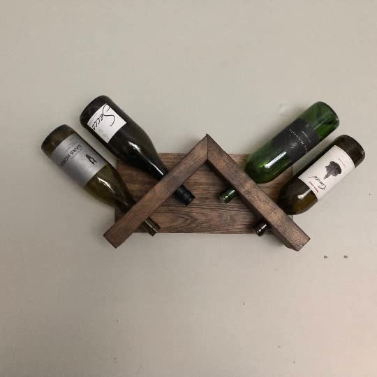 Zig Zag Wine Rack Wall Mounted