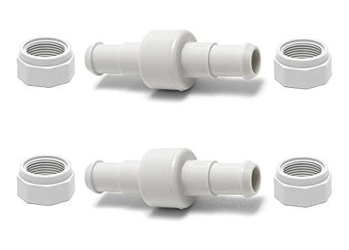 ATIE 280, 380, 180 Pool Cleaner Hose Swivel D20 and Hose Nut D15 Combo Kit Replacement For Zodiac Polaris 280, 380, 180 Pool Cleaners (2 Pack)