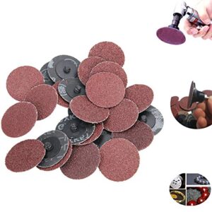 Saiper 35pcs 3 Inch 80 Grit Sanding Discs Roll Lock Aluminium Oxide Sanding and Grinding Discs for Surface Prep Strip Grind Polish Finish Burr Rust Paint Removal