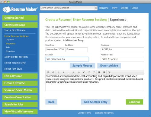 Resume Maker for Mac [Mac Download]