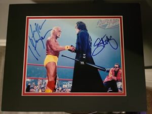 wwe wwf wcw tna hulk hogan sting 11x14 matted nameplate photo autograph