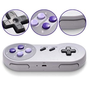 suily Wireless USB Controller for SNES NES Emulator, 2.4GHz USB Gamepad Classic Game Controller Joypad for Windows Laptop PC Mac Raspberry PI System (2 Pack)