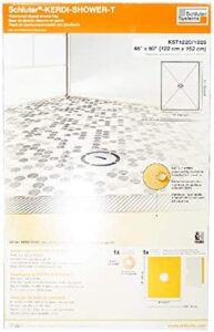 schluter kerdi 48-inch x 60-inch center drain shower tray