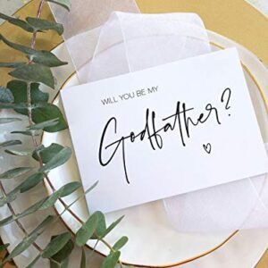 Simple Will You Be My Godfather Card, God Father Proposal Gifts, Greeting Card with Envelope