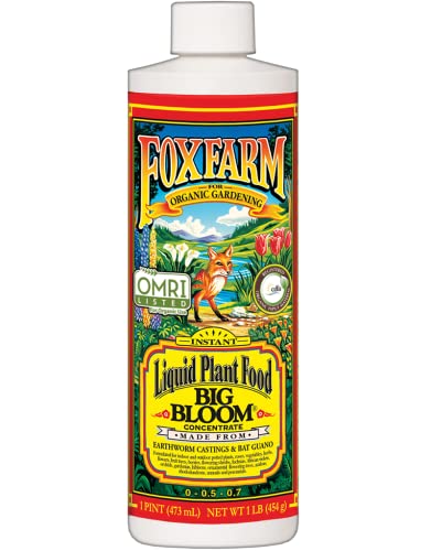 Fox Farm Big Bloom Liquid Concentrate, 16 oz + Twin Canaries Chart (2 Bottles)