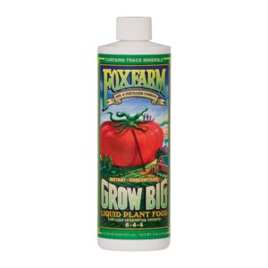 Fox Farm Grow Big Liquid Concentrate, 16 oz + Twin Canaries Chart (1 Bottle)