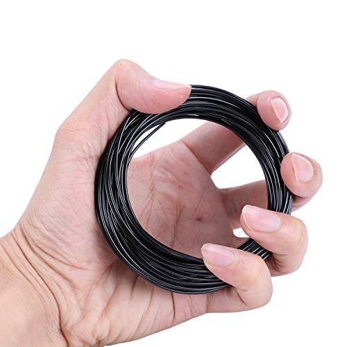 Bonsai Wire Set,Copper Bonsai Training Wire for Bonsai Tree Kit 1.0mm,1.5mm,2.0mm,2.5mm, 3.0mm (Black)