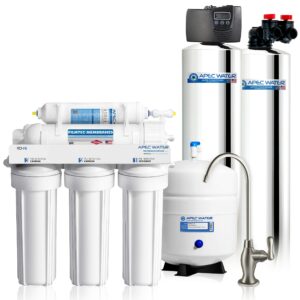 apec water systems to-solution-10 whole house water filter, salt free water softener & reverse osmosis drinking water filtration systems for 1-3 bathrooms