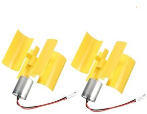 sparik enjoy 2 pcs dc 0.1v-5.5v 100-6000rpm micro vertical wind turbines, small motor wind blades generator for diy (2pcs)