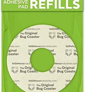 1st Defense Industries 4 inch Round Refill Sticky Pads - Interceptor Trap and Detection Kits - Protects Against Bed Bugs, Ticks, Ants, Cockroaches, Spiders and Scorpions | 12 Pack