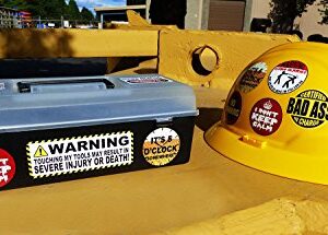 Large Union Hard Hat Stickers | 100% Quality Waterproof Vinyl | Funny Hardhat, Toolbox, Oilfield, Organize, Union, Roughneck, Welder, Construction, Patriotic, American Flag!