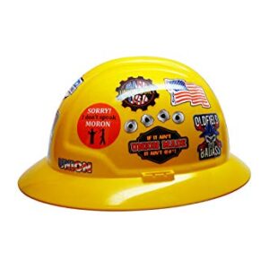 Large Union Hard Hat Stickers | 100% Quality Waterproof Vinyl | Funny Hardhat, Toolbox, Oilfield, Organize, Union, Roughneck, Welder, Construction, Patriotic, American Flag!