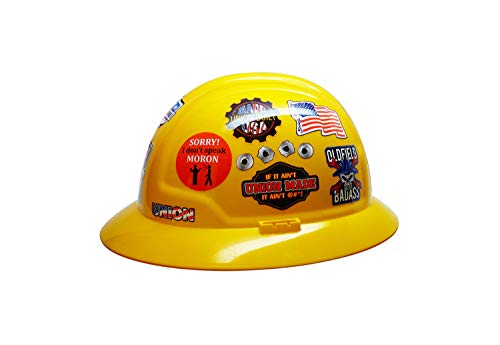 Large Union Hard Hat Stickers | 100% Quality Waterproof Vinyl | Funny Hardhat, Toolbox, Oilfield, Organize, Union, Roughneck, Welder, Construction, Patriotic, American Flag!