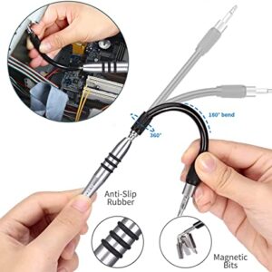 Computer Repair Tool Kit, Laptop Opening Tool, 135 IN 1 Professional PC Repair Tool, with 98 Magnetic Bit and 37 Practical Repair Tools, Compatible for MacBook, Tablet, iPhone, PS4, Xbox Controller