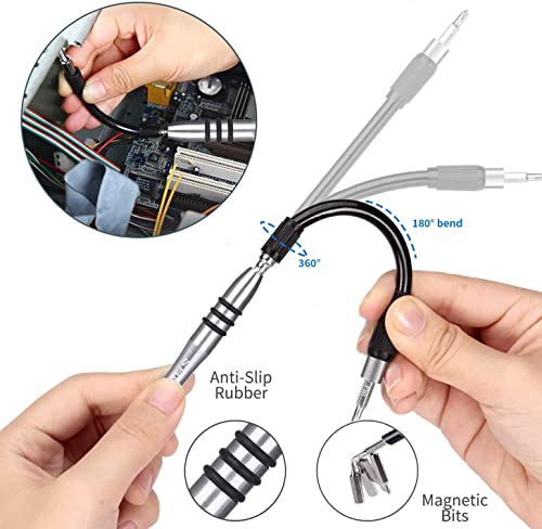 Computer Repair Tool Kit, Laptop Opening Tool, 135 IN 1 Professional PC Repair Tool, with 98 Magnetic Bit and 37 Practical Repair Tools, Compatible for MacBook, Tablet, iPhone, PS4, Xbox Controller