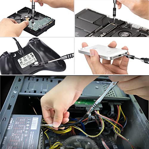 Computer Repair Tool Kit, Laptop Opening Tool, 135 IN 1 Professional PC Repair Tool, with 98 Magnetic Bit and 37 Practical Repair Tools, Compatible for MacBook, Tablet, iPhone, PS4, Xbox Controller