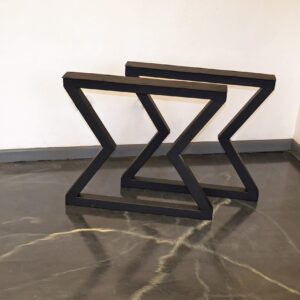 Metal Table Legs, Hourglass Style - Any Size and Color