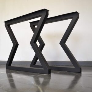 Metal Table Legs, Hourglass Style - Any Size and Color