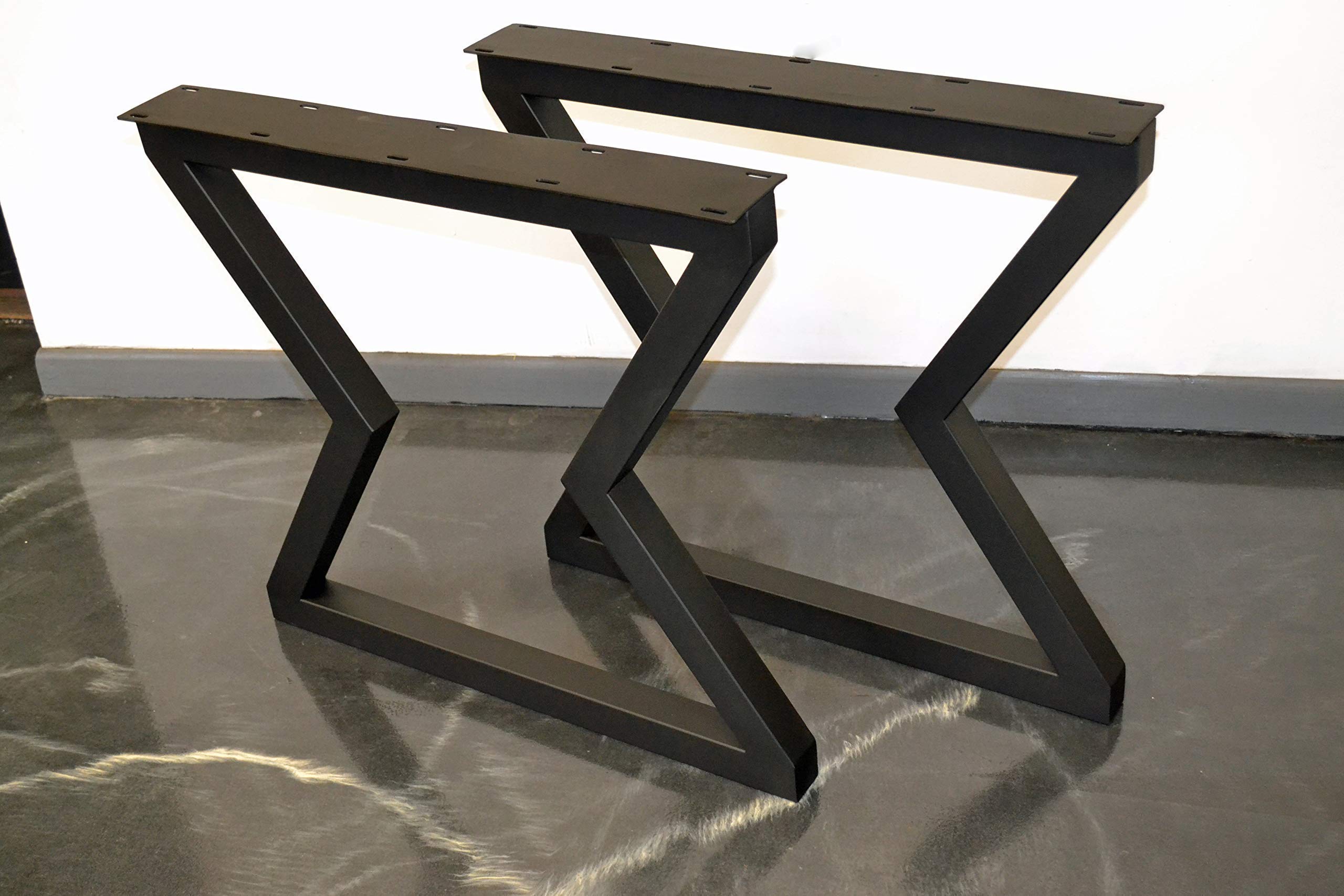 Metal Table Legs, Hourglass Style - Any Size and Color