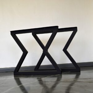 Metal Table Legs, Hourglass Style - Any Size and Color