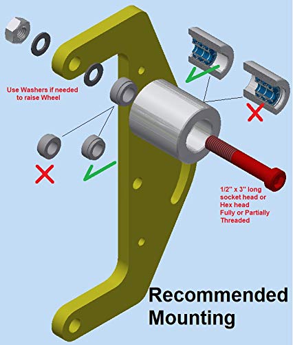 Belt Grinder 2"x72" Wheel Set for Knife Grinder 4" Drive 5/8" Bore 3" Track 2" Idler (4" 5/8-3"- 2")