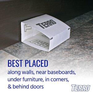 TERRO T3206SR Non-Toxic Indoor Spider, Ant, Cockroach, Centipede, and Crawling Insect Trap - 12 Traps