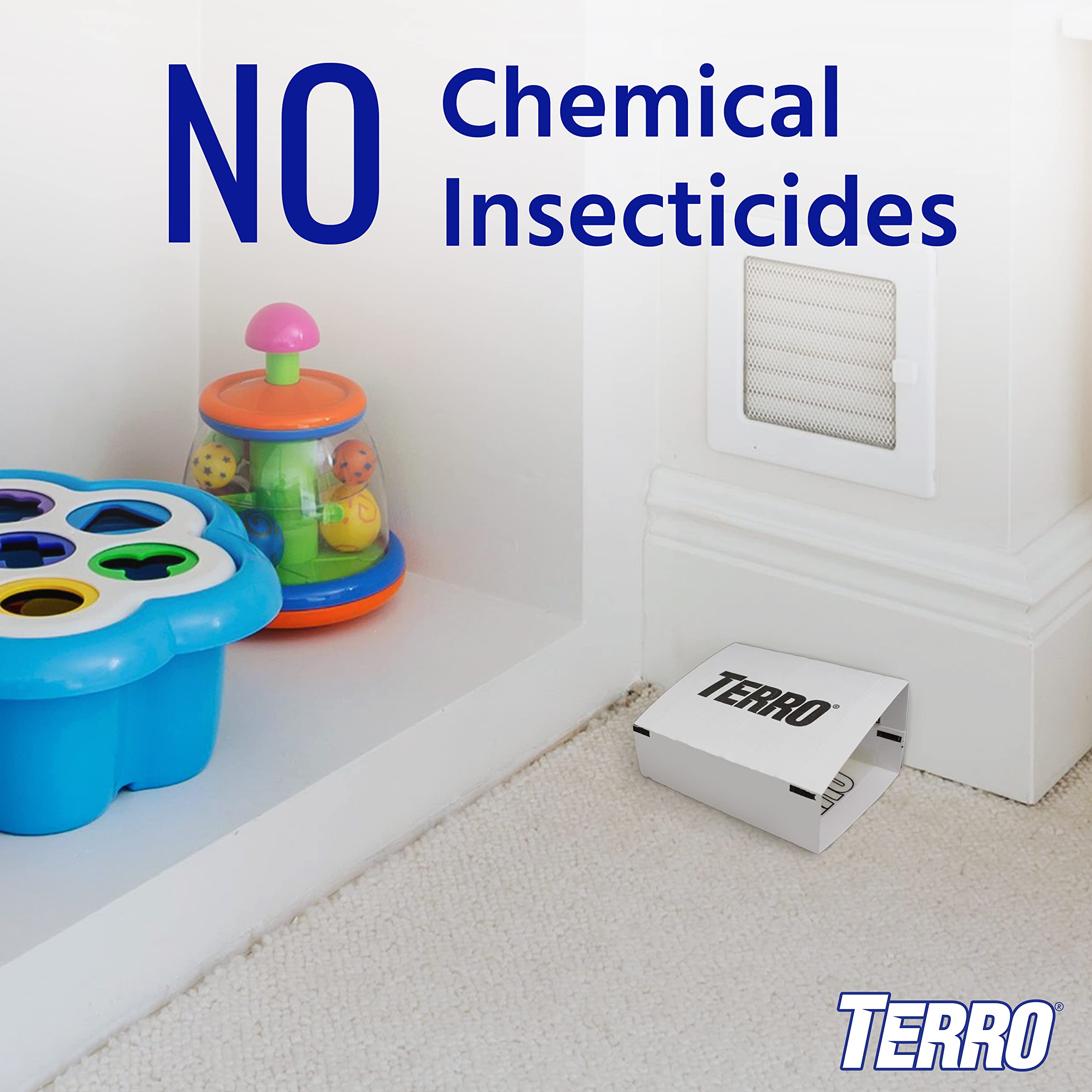 TERRO T3206SR Non-Toxic Indoor Spider, Ant, Cockroach, Centipede, and Crawling Insect Trap - 12 Traps