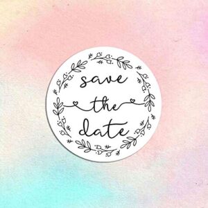 120 x Save The Date Stickers, Wedding Labels, Wedding Invitation Seals, Save The Date Labels, Envelope Seals, Envelope Labels, Wedding Stickers