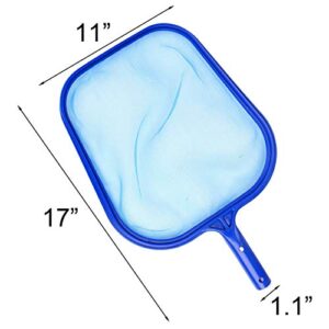 Acronde 2PCS Swimming Pool Leaf Skimmer Net Swimming Pool Cleaner Supplies and Accessories Leaf Rake Mesh