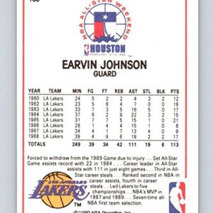 1989-90 Hoops Basketball #166 Magic Johnson Los Angeles Lakers AS Official NBA Trading Card