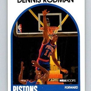 1989-90 Hoops Basketball #211 Dennis Rodman Detroit Pistons Official NBA Trading Card