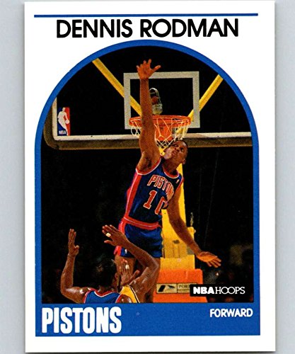 1989-90 Hoops Basketball #211 Dennis Rodman Detroit Pistons Official NBA Trading Card