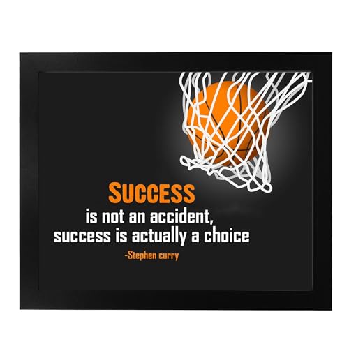 Success is a Choice - Inspirational Quotes Wall Art, Motivational Wall Art, Stephen Curry Quotes Is Perfect Wall Decoration For Home Decor, Locker Room, Gym, & Bedroom Wall Decor. Unframed-10x8"