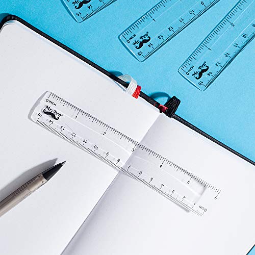 Mr. Pen- Ruler, 24 Pc Rulers (12",6"), Ruler 12 inch, Clear Ruler, 6 inch Ruler, Plastic Ruler, Drafting Tools, Rulers for Kids, Measuring Tools, Ruler Set, Ruler inches and Centimeters, Transparent