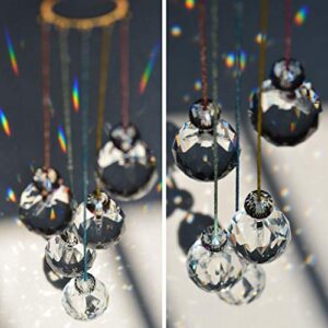 Crystals Ball Prisms Suncatcher Hanging Ornament Rainbow Maker for Home,Garden Decoration