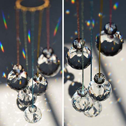 Crystals Ball Prisms Suncatcher Hanging Ornament Rainbow Maker for Home,Garden Decoration